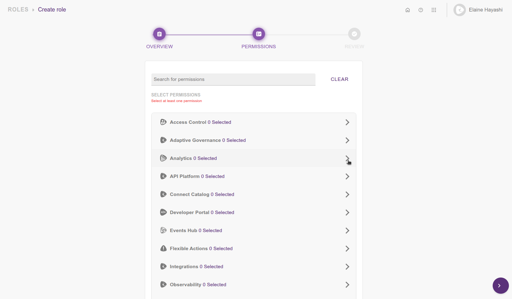 Permissions | Sensedia Product Documentation