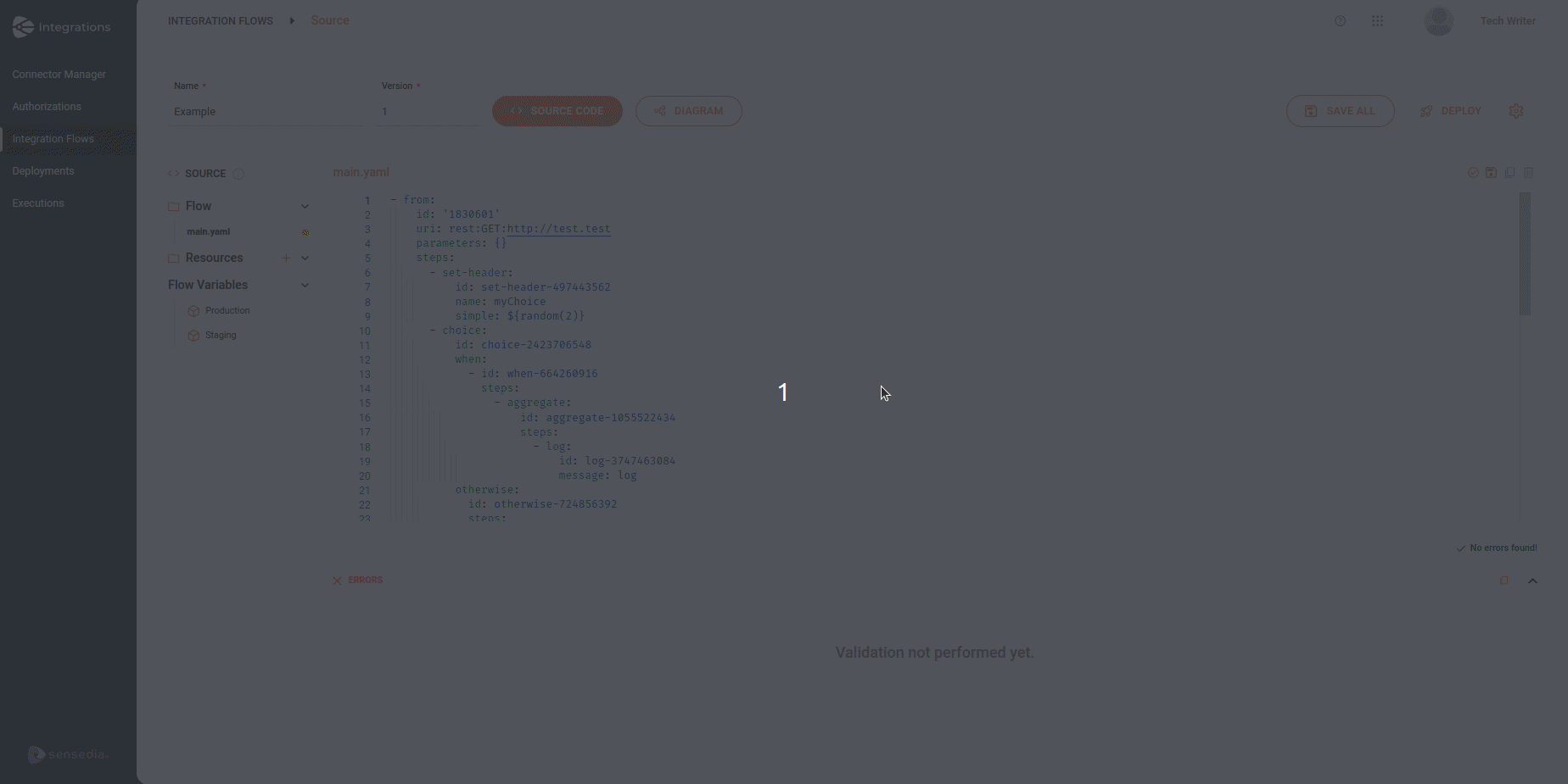 ¿Qué es un flujo del tipo Diagram y un flujo del tipo Source? | Sensedia Product Documentation